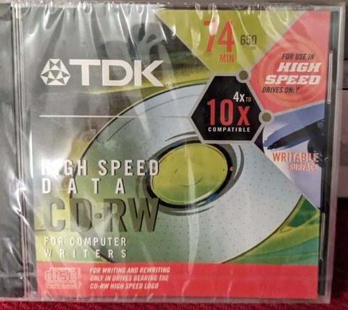 TDK High Speed Data CD-RW For Computer Writes | eBay