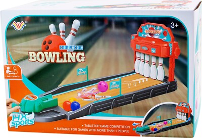 NEW BOWLING ALLEY SET TABLETOP BOARD GAME FAMILY PORTABLE KIDS FUN TOY ...