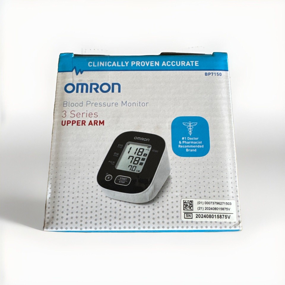 Omron 3 Series BP7150 Upper Arm Blood Pressure Monitor Automatic ...