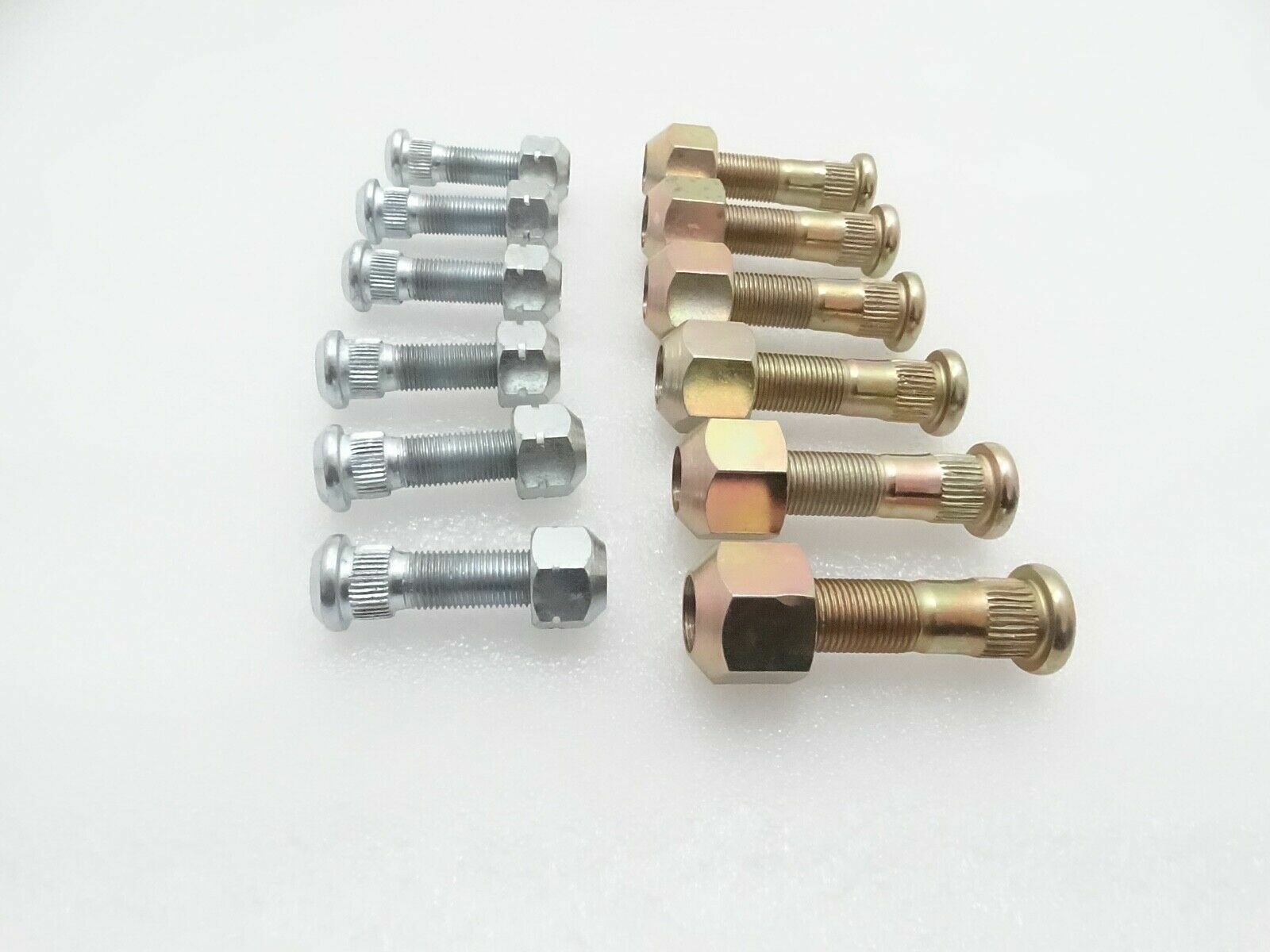 Ford Tractor Front & Rear Wheel Hub Bolts And Nuts Set Of 12 | eBay