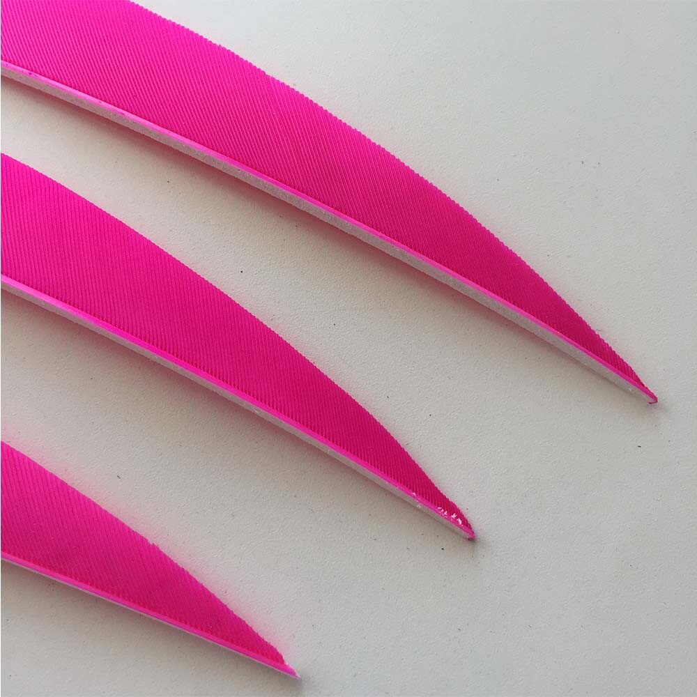 50PCS 4 Inch Pink Shield Fletches Fletching Vanes Feathers RW LW | eBay