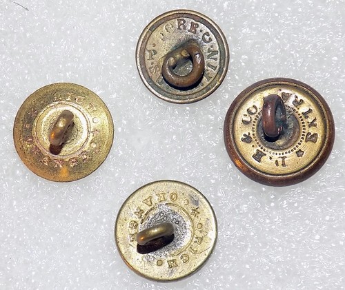 Lot of 4 Antique Golden Age 1 Piece & 2 Piece Buttons Gold Gilt ...