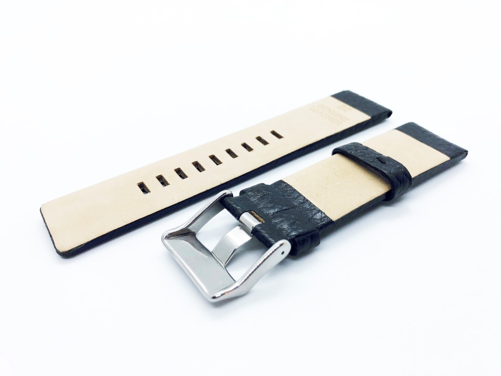 Black Genuine Leather Strap Band fit Diesel DZ Watches 22 24 26 27 28 ...