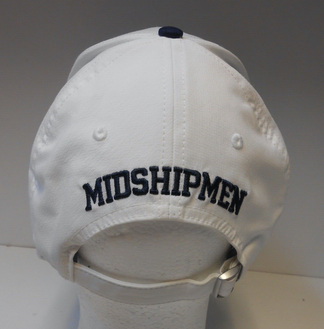 U.S. Navy Midshipmen Hat Cap White OSFA Under Armour Lightweight ...