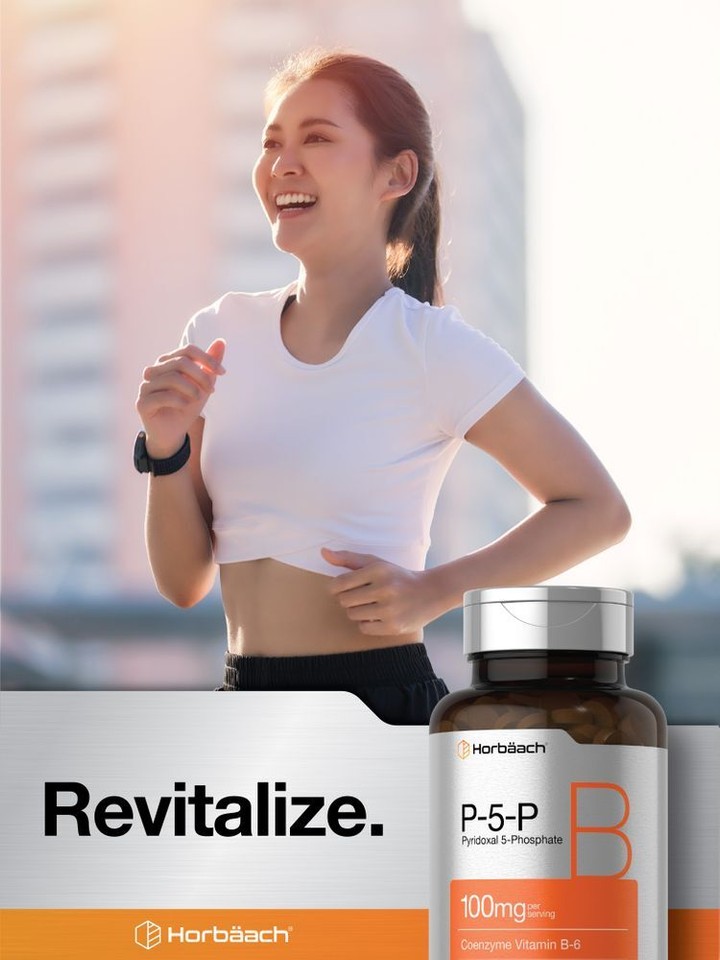 P5P Activated Vitamin B6 100mg | 120 Tablets | Vegetarian | by Horbaach ...
