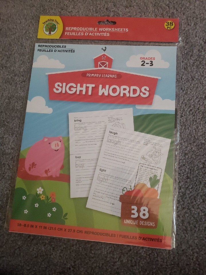 Teaching Tree Sight Words Grades 2-3 Worksheets New Homeschool | eBay