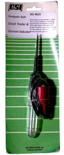 GSI 4810 - Computer Safe 12 Volt Circuit Tester & Red / Green Current ...