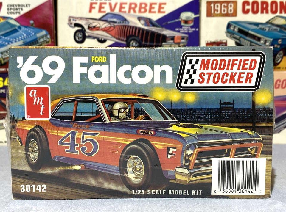 AMT/ERTL 1969 FORD FALCON "MODIFIED STOCKER" KIT#30142 MPC 1/25 MINT ...