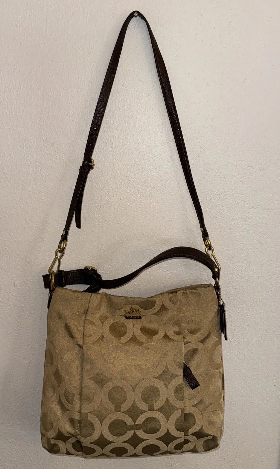Coach Signature Large Hobo Shoulder Bag Purse Handbag… - Gem