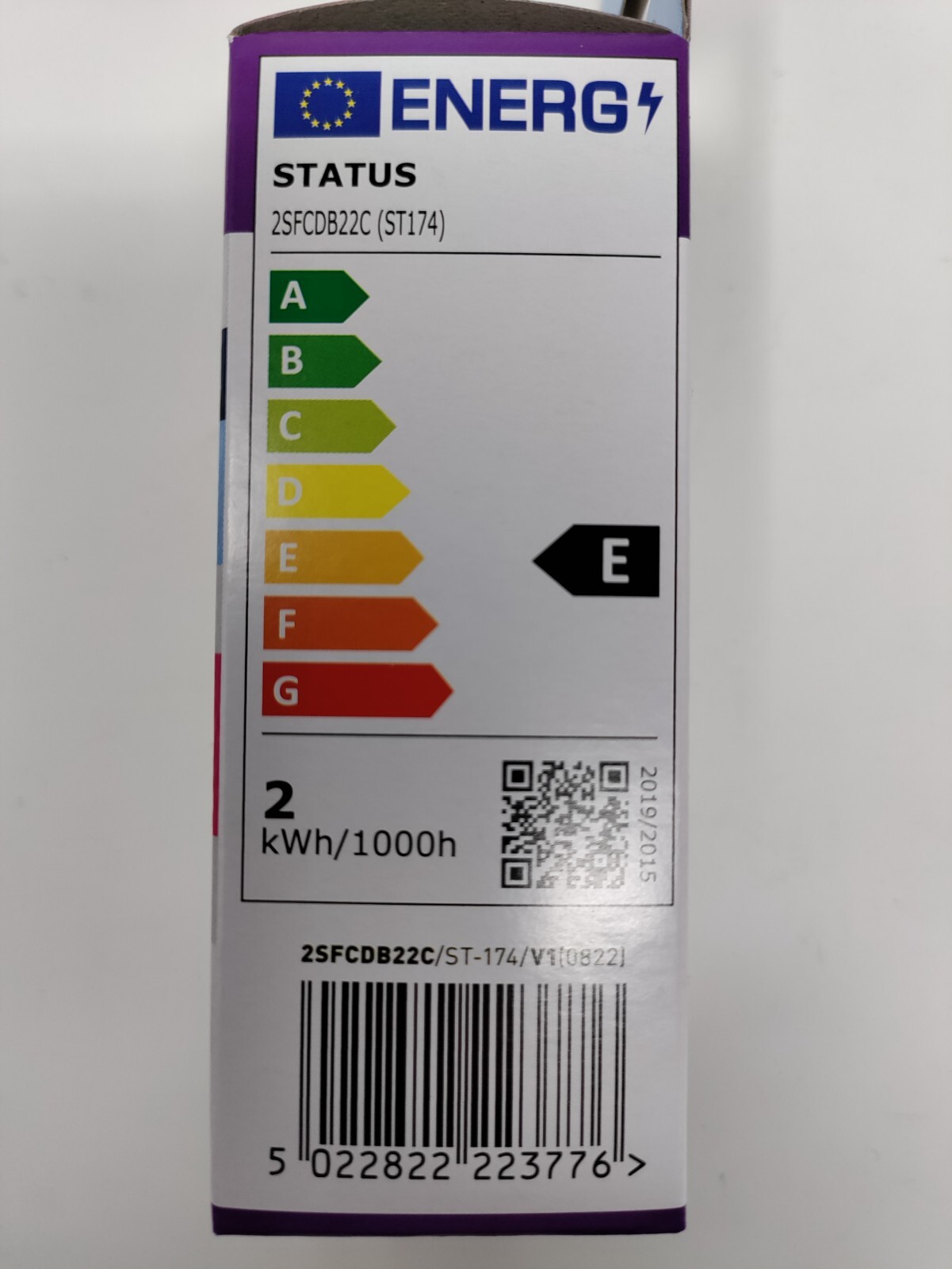 2w LED Candle Clear Filament Light Bulbs B22 BC E27 ES E14 SES Daylight ...