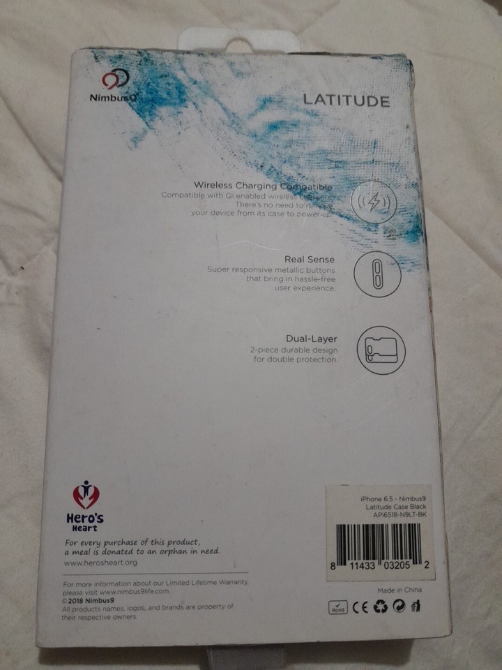 NIMBUS 9 PHONE CASE, APPLE IPHONE XS MAX, BLACK, PLEASE READ! 8111 | eBay