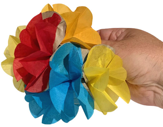 10 PAPER SPRING FLOWERS MAGIC TRICK String Set Appearing Production ...