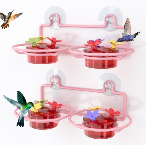 2 Pack Window Hummingbird Feeder, Small Feeder for 2PC-Pink | eBay UK