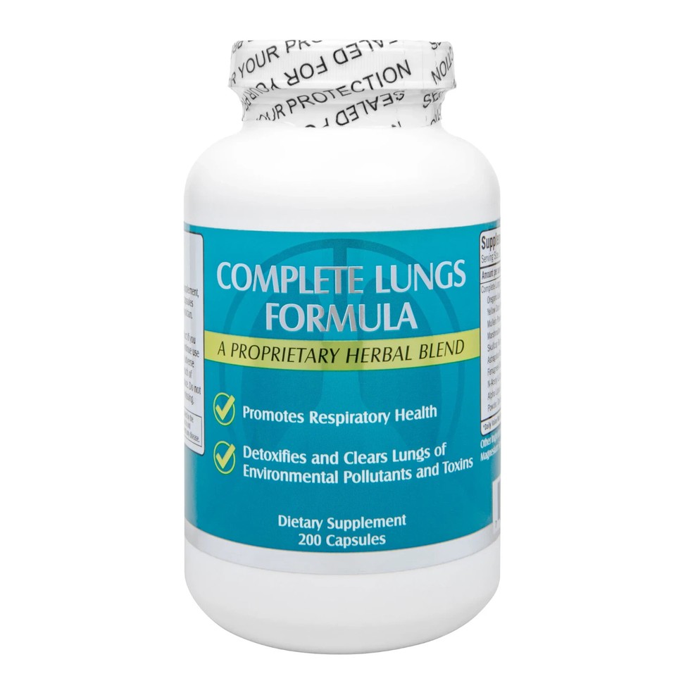 Complete Lungs Extra Strength Clear Lungs - 200 Capsules Lung Aid Free Shipping 741360392113 | eBay