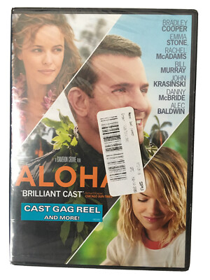 Aloha (DVD, Digital Ultraviolet, 2015) Special Features! Brand New ...