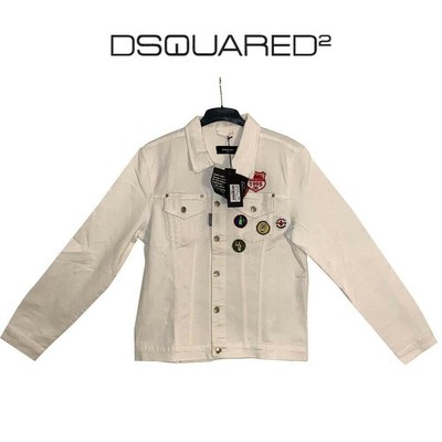dsquared 2 denim jacket men white size 52/Medium | eBay