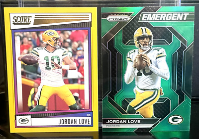 2022 Panini Score Jordan Love Gold Parallel Gold Bay Packers + 1 | eBay