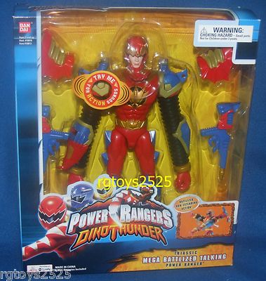 Power Rangers Dino Thunder TRIASSIC 12" Talking Ranger New Factory ...