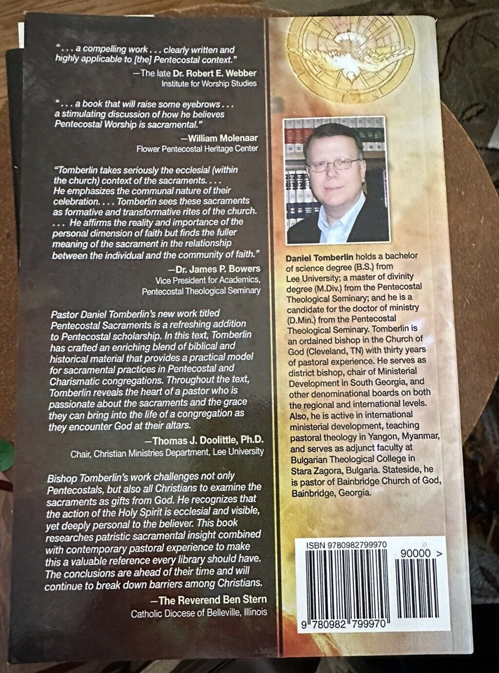 PENTECOSTAL SACRAMENTS ENCOUNTERING GOD AT THE ALTAR DANIEL TOMBERLIN ...