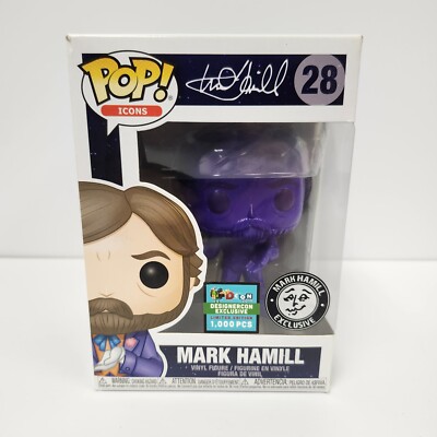 Funko POP Purple Mark Hamill as The Joker Designercon Exclusive #28 LE ...