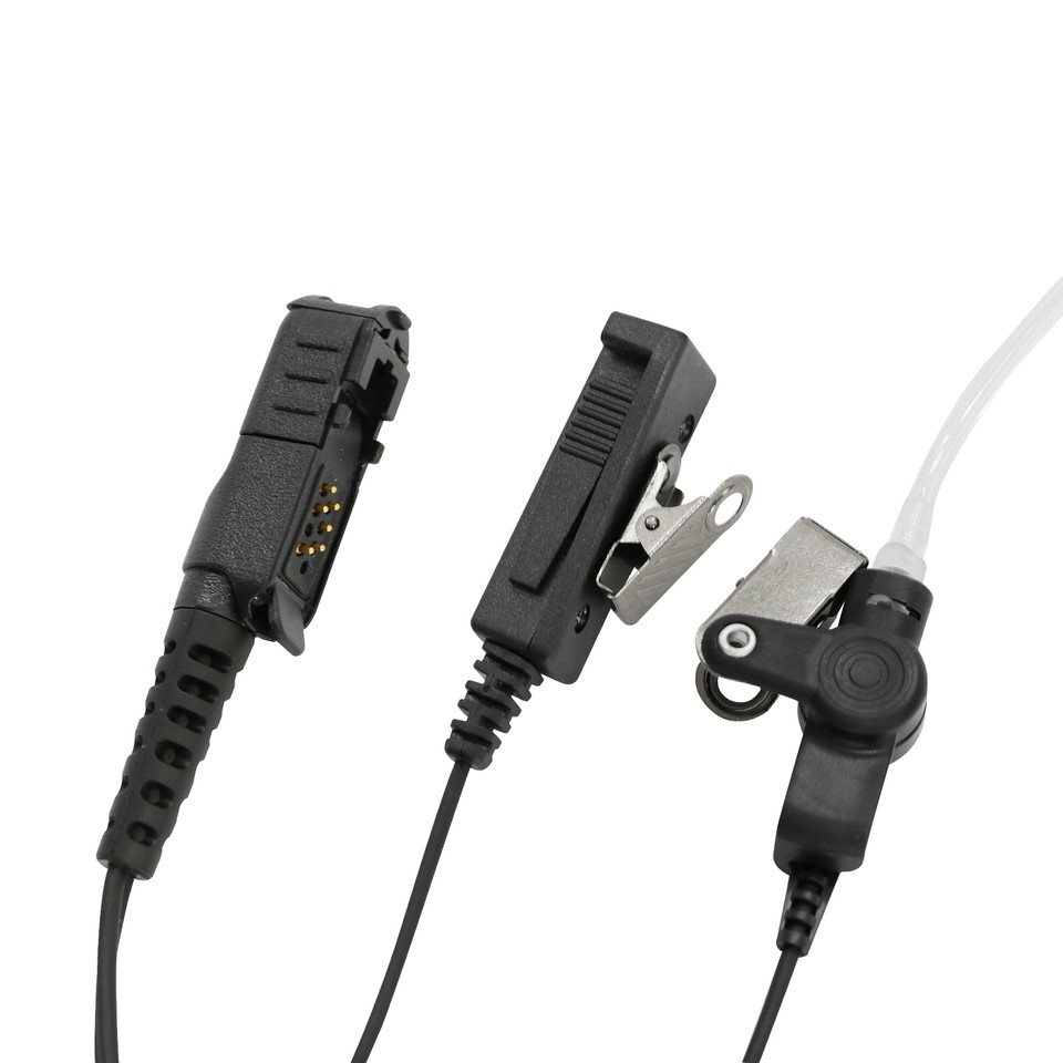 100x FBI Earpiece Headset Mic Fit for DP2400 XPR3500 XPR3300e MTP3250 ...