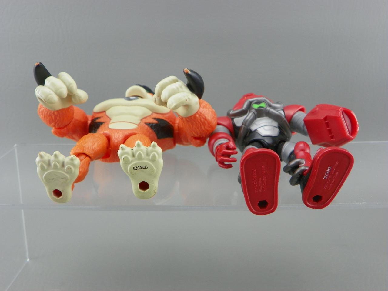 Playmates 2018 Ben 10 RATH HEATBLAST WILDVINE JETRAY Omni-Kix Alien ...