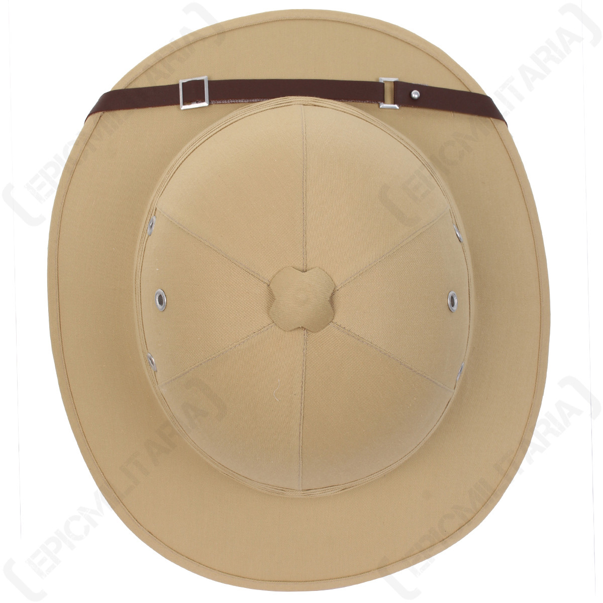 French Tropical Pith Helmet - Khaki Colonial Explorer Adventurer Safari ...