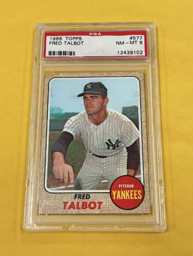 1968 Topps Baseball Fred Talbot #577 PSA 8 NM-MT | eBay