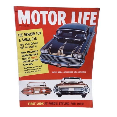 Motor Life Magazine May 1958 Chevy Impala New Ford Styling for 59 | eBay
