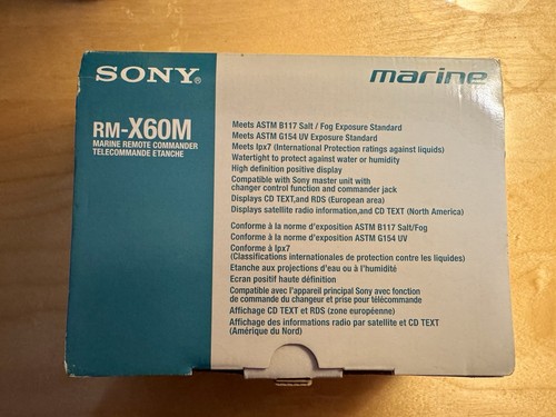Sony Wired Marine Remote Model RM-X60M New In Box! | eBay