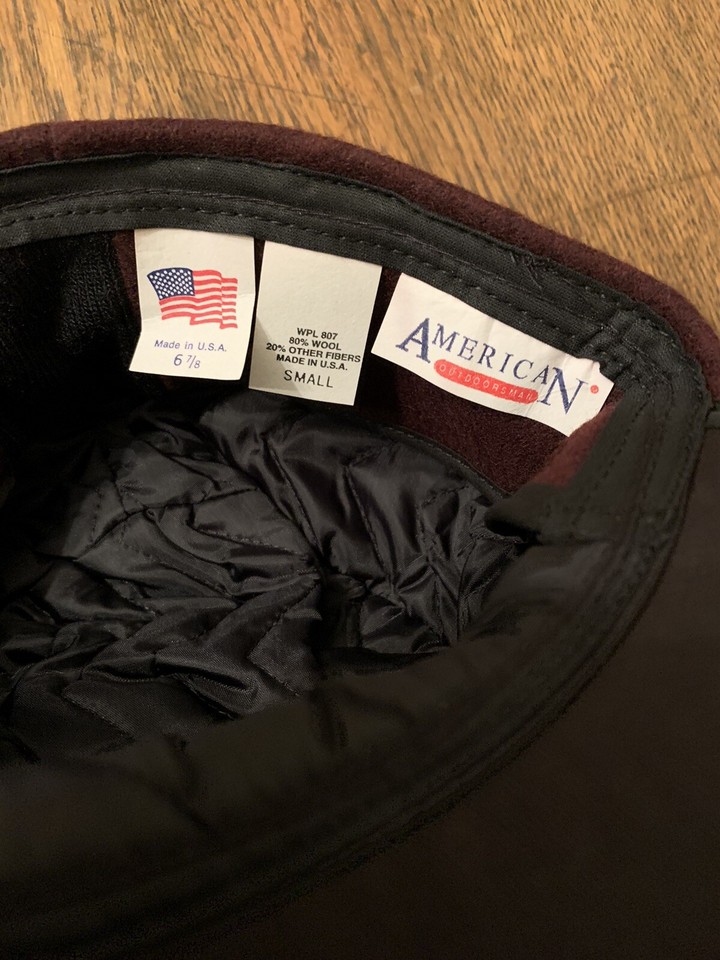 Vintage Wool Scotch Cap, Maroon, Size 6-3/8, NEW, Langenberg Hat, USA ...