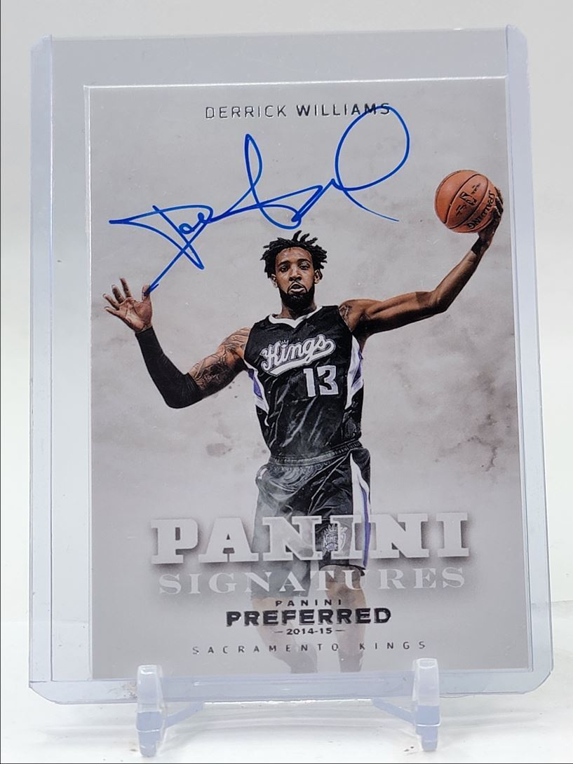 DERRICK WILLIAMS 2014-15 PANINI PREFERRED AUTOGRAPH KINGS AUTO /30 ...