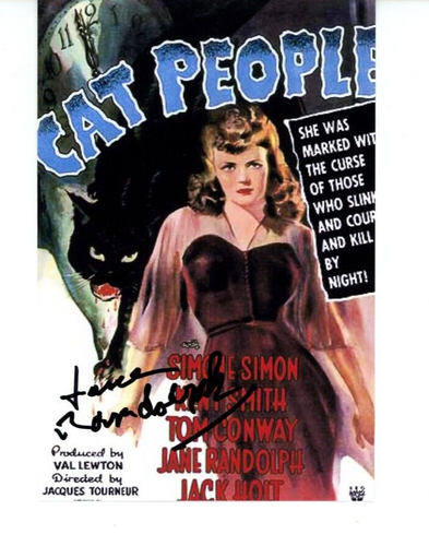Autographed 4x6 Photo Jane Randolph film actress in Cat People | eBay