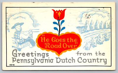 Postcard Greetings From The Pennsylvania Dutch Country E2 | eBay