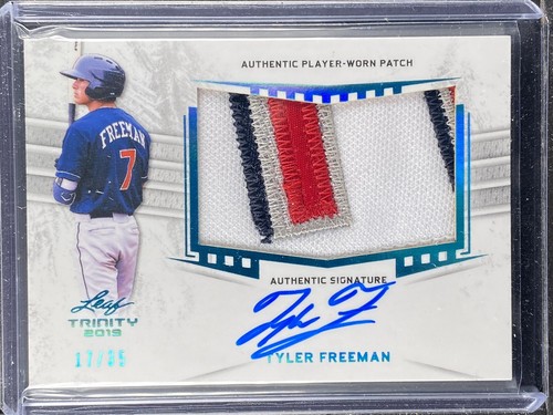 Freeman, Tyler - 2019 Leaf Trinity - Patch/Autograph - 17/35 | eBay