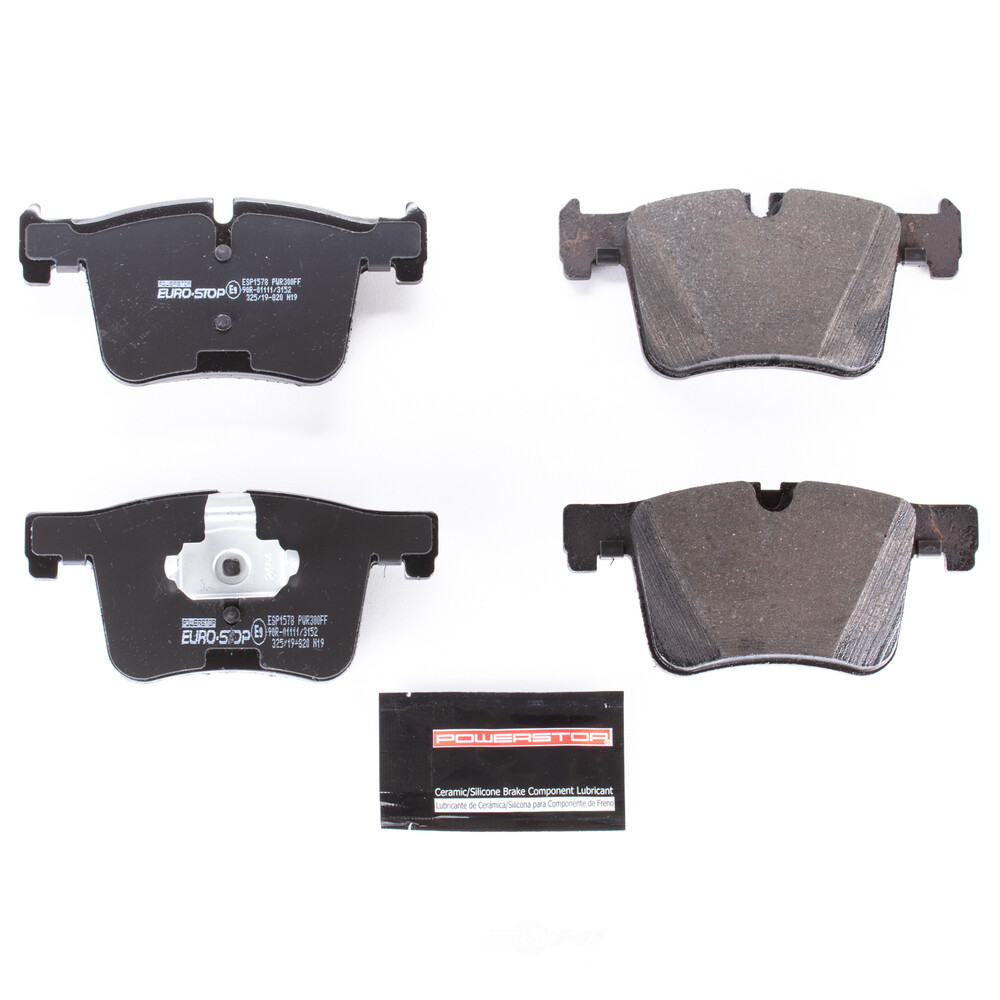 Disc Brake Pad Set-Power Stop - Front ECE-R90 Brake Pads Euro-Stop ...
