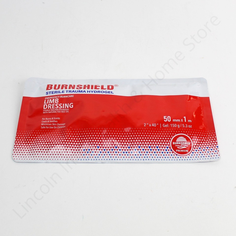 Emergency Burn Relief Care. Burnshield Burns Gel Dressings & 3.5ml ...