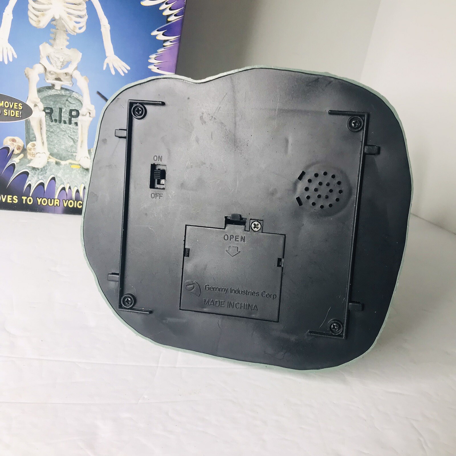 Vintage 1998 Gemmy Dancing Skeleton On Tomb Halloween Prop Decoration ...