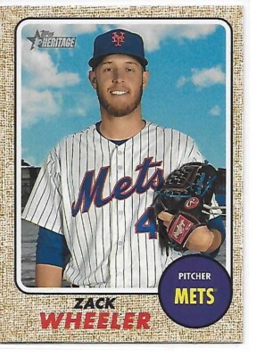 2017 Heritage HN Baseball SP Zack Wheeler Mets | eBay