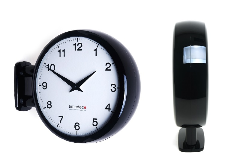 Modern Art Design Double Sided Wall Clock Station Clock Home Decor ...