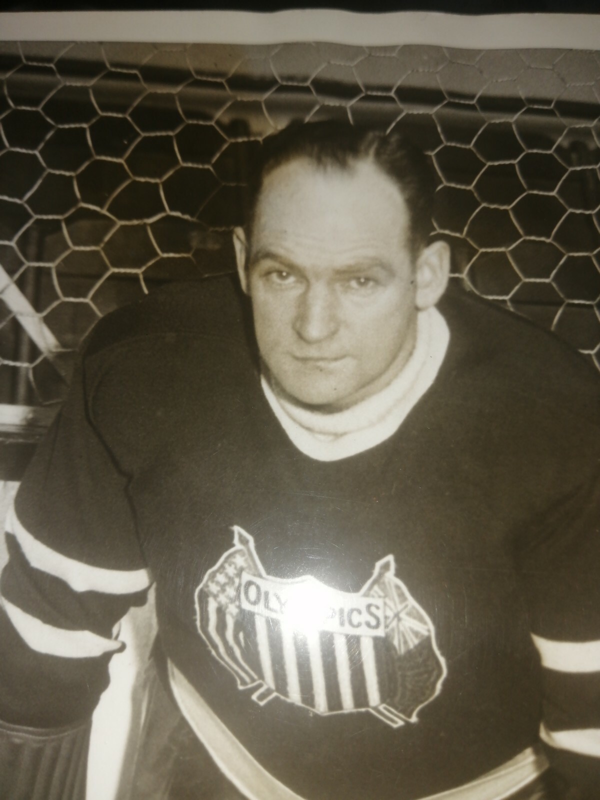 JOHN ROSS ROACH DETROIT OLYMPICS 1934 RED WINGS RARE GOALIE PHOTO NHL ...