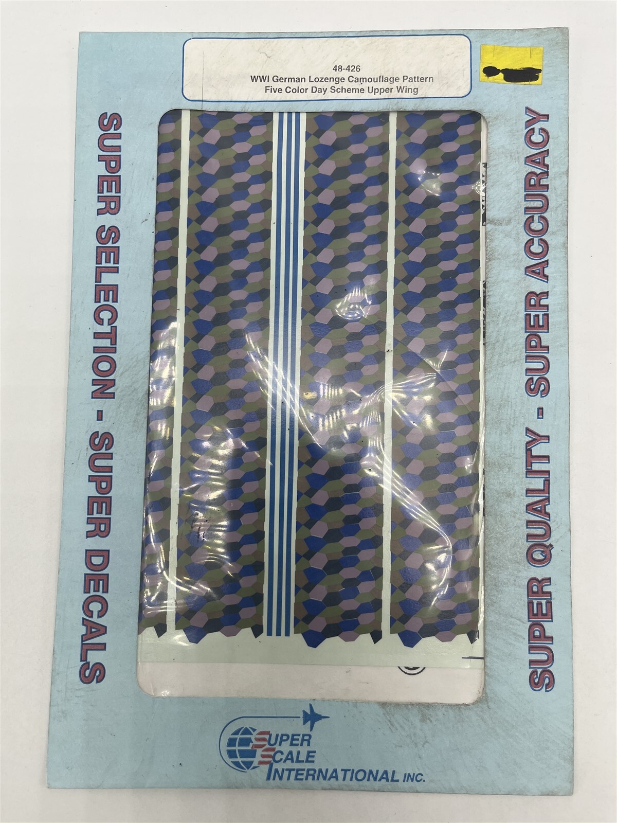 WWI German Lozenge Camo Pattern Five Color Day Scheme Upper Wing 48-426 ...