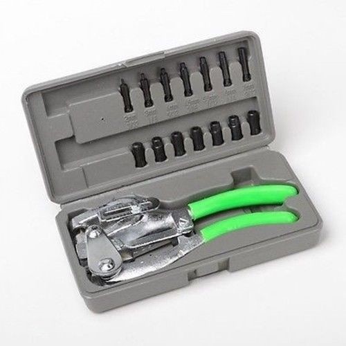 Hand Squeeze Metal Steel Hole Power Puncher Punching Punch Tool Kit | eBay