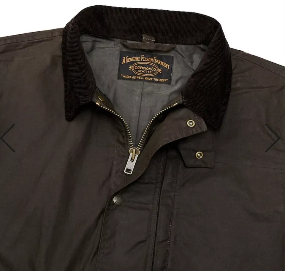 Filson Cover Cloth Woodland Jacket - XL - 20235879 Cabin Waxed Dark ...