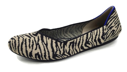 Rothy's The Flat Zebra Print Womens 10.5 Shoes Ballet Retired Rothys | eBay