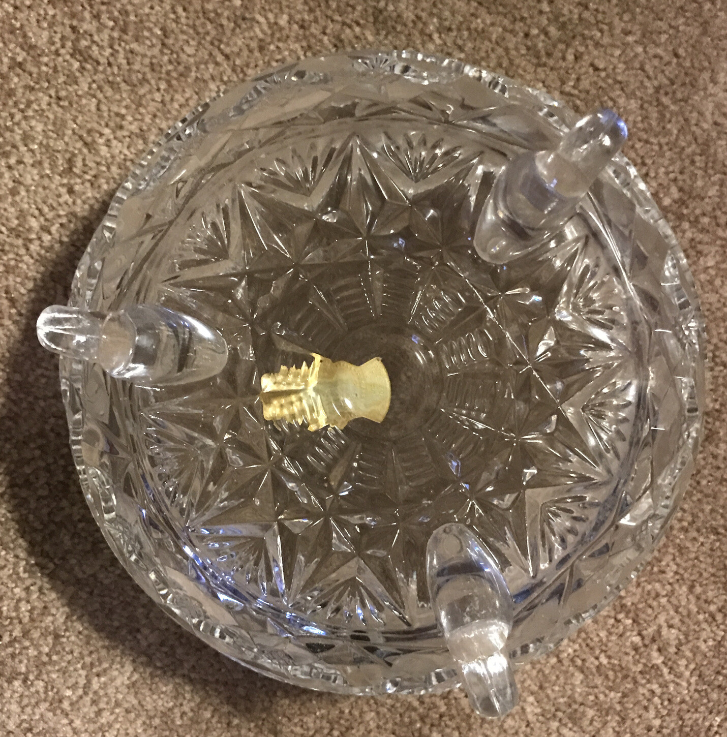 VTG Crystal 3Footed Bowl Primrose Collection Genuine Lead Crystal ...