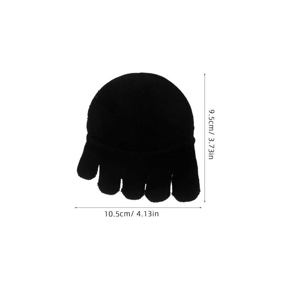 2 Pairs/pack Toe Separating Socks with Slots Non Skid Forefoot Half ...