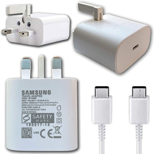 Genuine 25W Super Fast Charger For Samsung Galaxy S21 S22 S23 S24 Ultra ...