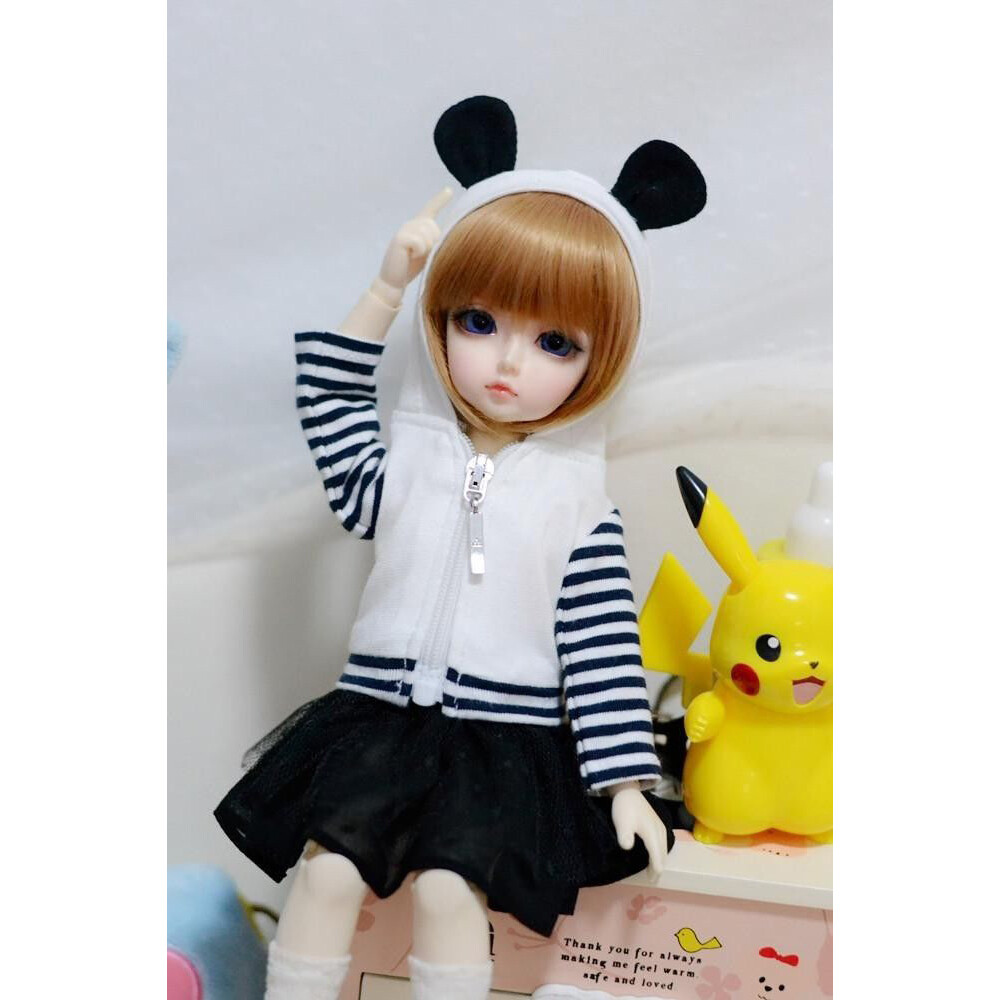 [wamami] 2pcs Bear Hoodie Skirt Suit/Outfit For 1/3 1/6 SD DZ 1/4 MSD ...