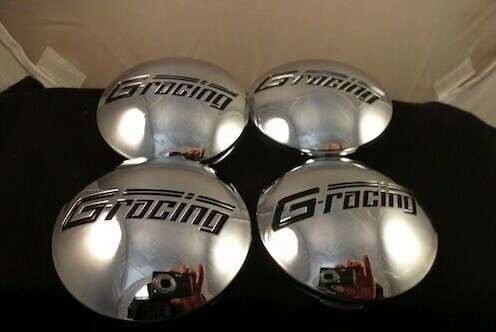 G RACING Wheels CHROME Custom Wheel Center Cap Caps, (4) # C376 | eBay